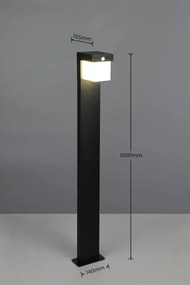 LED sloupové solární venkovní svítidlo (výška 100 cm) Colombo – Reality