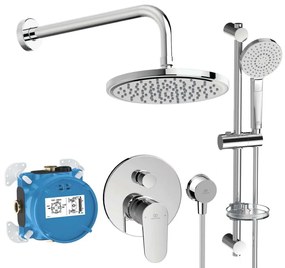 Ideal Standard Cerafine O - Sprchový set s baterií pod omítku, s tělesem, 3 proudy, průměr 20 cm, chrom BD190AA