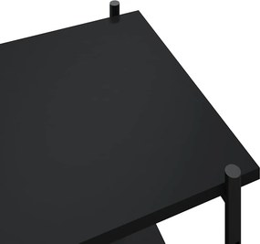 Policový regál s 5 policemi černý 80 x 40 x 163 cm 336347