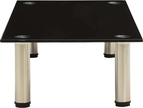 TV stolek černý 80 x 35 x 17 cm tvrzené sklo 322764