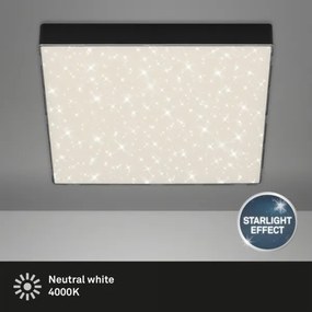 Briloner 7078-415 - LED Stropní svítidlo STAR SKY LED/21W/230V 28x28 cm černá