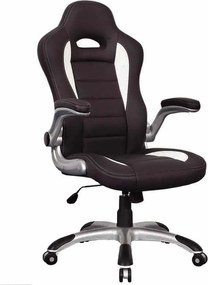 Nábytkáři ORFA Q-024 - kancelářská židle - koženka černá/bílá (OBRQ024) (S) (K150-Z)