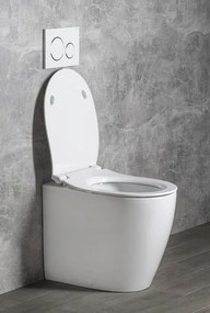 Isvea Isvea, SENTIMENTI WC mísa stojící, Rimless, 36x55cm spodní/zadní odpad, bílá, 10SM10004SV