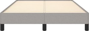 Rám postele bez matrací světle šedá 120x190 cm textil 3269605