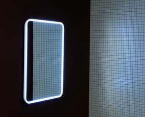 Sapho FLOAT zrcadlo s LED podsvícením 600x800mm, bílá 22572