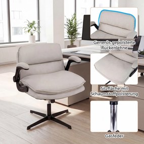 Costway Ergonomická kancelářská židle, výškově nastavitelná psací židle