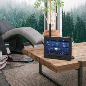 Wi-Fi meteorologická stanice 7 v 1 7 V TFT displeji bezdrátový venkovní senzor