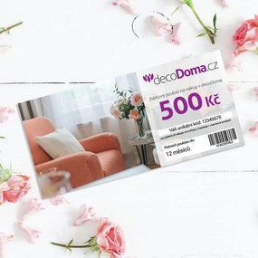 Dárkový poukaz papírový v obálce v hodnotě 500 Kč