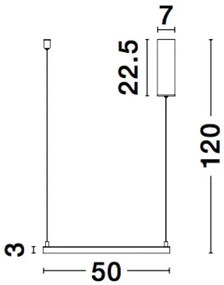 LED lustr Eterna 50 bílé