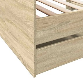 Válenda se zásuvkami bez matrace dub sonoma 100 x 200 cm 3280841