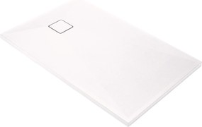 Deante Correo, obdélníková granitová sprchová vanička 120x80x3, 5 cm, bílá matná, DEA-KQR_A44B