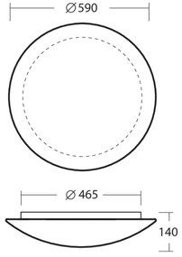Osmont 20050 Náhradní stínídlo z triplexového skla pro Aura 9