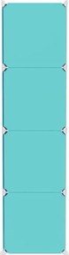 vidaXL Dětská modulární skříň s 12 úložnými boxy PP [340579] Barva: Zelená