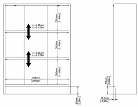 Tvilum Policový regál Bask 776 bílá