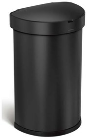 Simplehuman - Bezdotykový koš s pohybovým ovládáním, 45 l, s kapsou na sáčky, matná černá ST2044