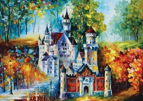 Art puzzle puzzle zámek neuschwanstein 1500 dílků