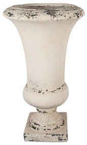 Béžový antik květináč/ váza Brocante - Ø 34*62cm