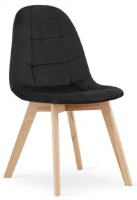 Set dvou jídelních židlí BORA černé (2ks)