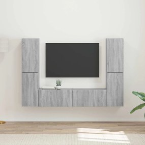 Sestava TV skříněk 6 ks Šedý Sonoma Kompozitní dřevo 3409111