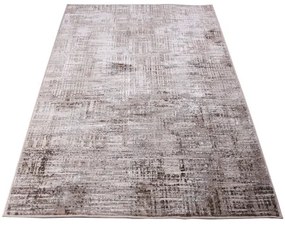 Koberec Safir 440 krémový / tmavě hnědý