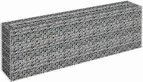 Gabionový vyvýšený záhon pozinkovaná ocel 180 x 30 x 60 cm 145634