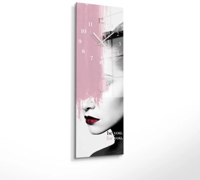 STYLER Nástěnné hodiny BE YOU sklo 20 x 60 cm