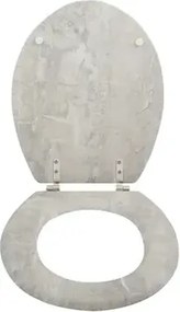 MSV STONEHENGE WC prkénko šedé / MDF