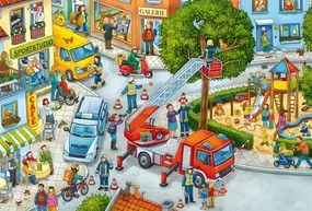 SCHMIDT Puzzle Hasiči / 3x24 dílků / od 3 let / 26,3 x 17,8 cm