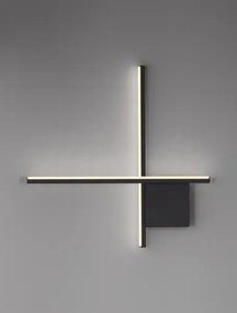 Designové nástěnné svítidlo Cross 50 černá
