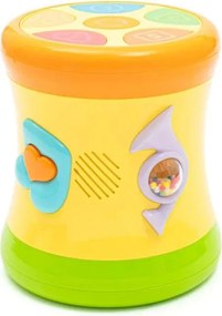 Oboustranný dynamický bubínek Baby Mix žlutý