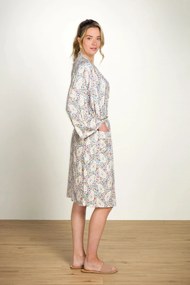 Pip Studio Naomi kimono Kairi Bloom, modré (Kimono z měkké strečové viskózy)