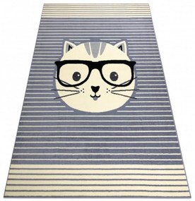 Dětský kusový koberec PP Cat šedý 200x300cm