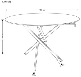 Jídelní stůl RAYMOND 2 Halmar