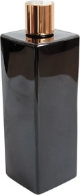 Dávkovač na mýdlo 500 ml černý s bílo-zlatým DISC TOP LUNA