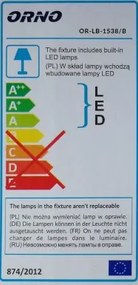 ORNO WIRLE LED 7W stolní lampa s indukční nabíječkou a USB, bílá
