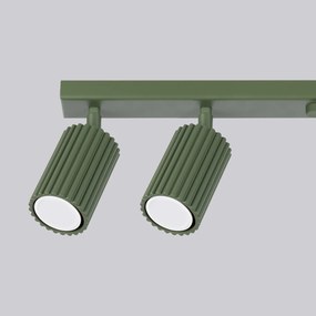 Sollux Lighting Stropní svítidlo KARBON 6L olivově zelené