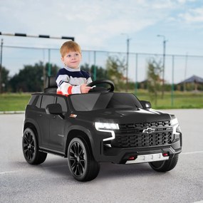 Costway Dětské elektrické auto Chevrolet s 2,4 G dálkovým ovládáním a – černý