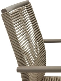 OnaDnes -20% Hnědá kovová zahradní židle Kave Home Culip