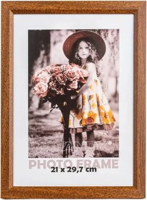 FANDY Dřevěný fotorámeček Bevel 21x29,7 3 tmavě hnědý