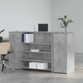 Recepční stůl betonově šedý 180x50x103,5 cm kompozitní dřevo 3324172