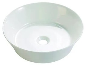 Bathco 4086 - Umyvadlo na desku VOLTA pr. 35 cm porcelán/bílá