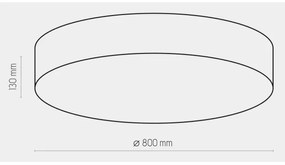 Stropní svítidlo RONDO 6xE27/15W/230V pr. 80 cm bílá