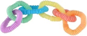 TEDDIES Stavebnice Trubičky natahovací / 6 ks / plast / od 3 let