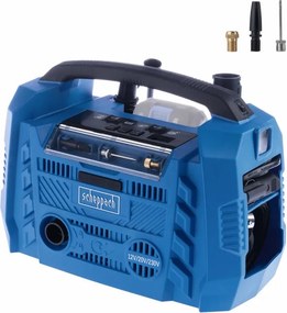 Scheppach Air Force 6 - hybridní kompresor (20 V aku / 12 V / 230 V)