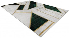Dywany Łuszczów, Kusový koberec Emerald 1015 green and gold, 140x190, zelená, kancelář