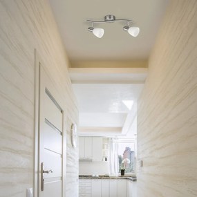 Rabalux Chromové stropní svítidlo Soma pro žárovku 2x E14 6302