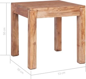 Konferenční stolek 53 x 50 x 50 cm masivní mahagon 283920