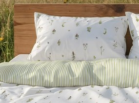Bavlněné prodloužené povlečení Česká krajina - rostlinky od Darré Velikost: 140 x 220 + 70 x 90