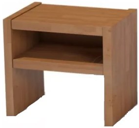 Lucatec Noční stolek Gaston - bez zásuvky 35 cm 50x45 Jádrový buk