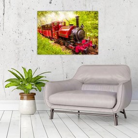 Obraz parního vlaku (70x50 cm)